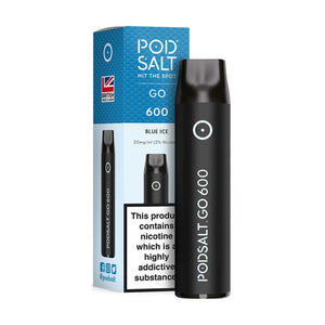 Pod Salt Go 600 Disposable Vape Device Blue Ice - 20mg